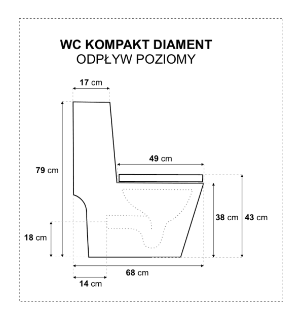 WC Kompakt DIAMENT BLACK - SWISS MEYER